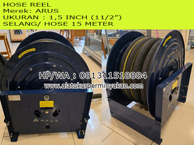 Hose reel Merek ARUS | Ukuran 1,5 inch X15 Meter Selang